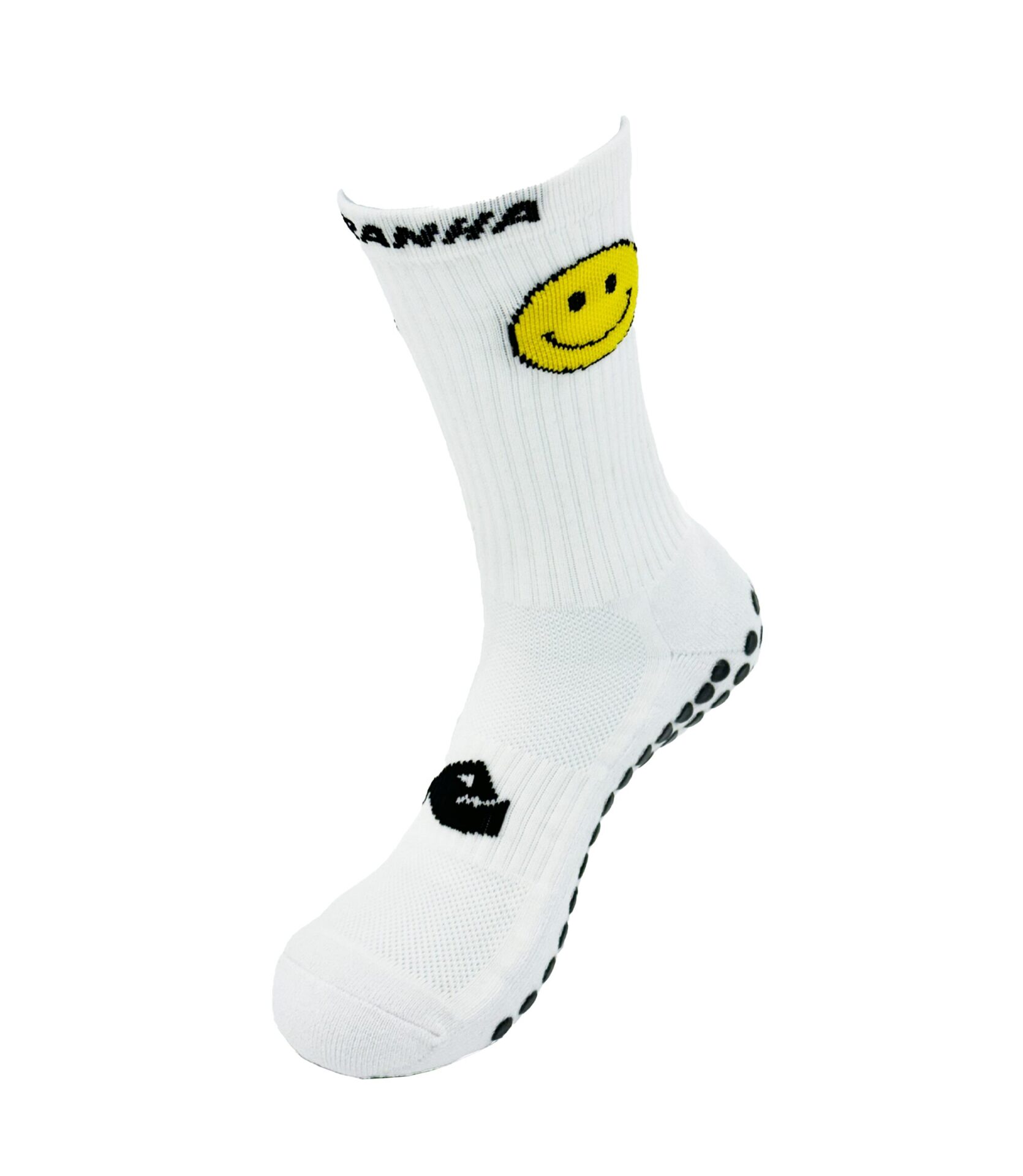 SMILEY GRIP SOCK WHITE - Pyranha